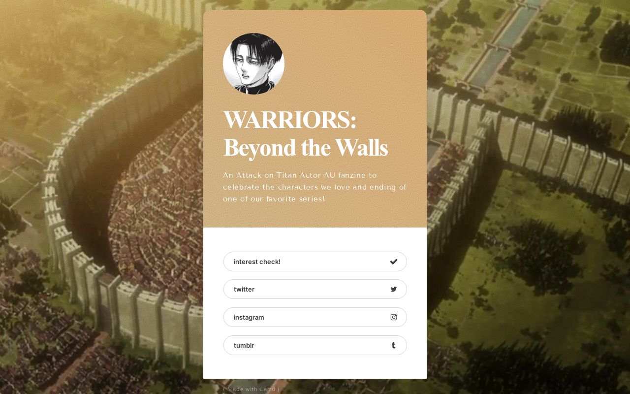 WARRIORS: Beyond the Walls